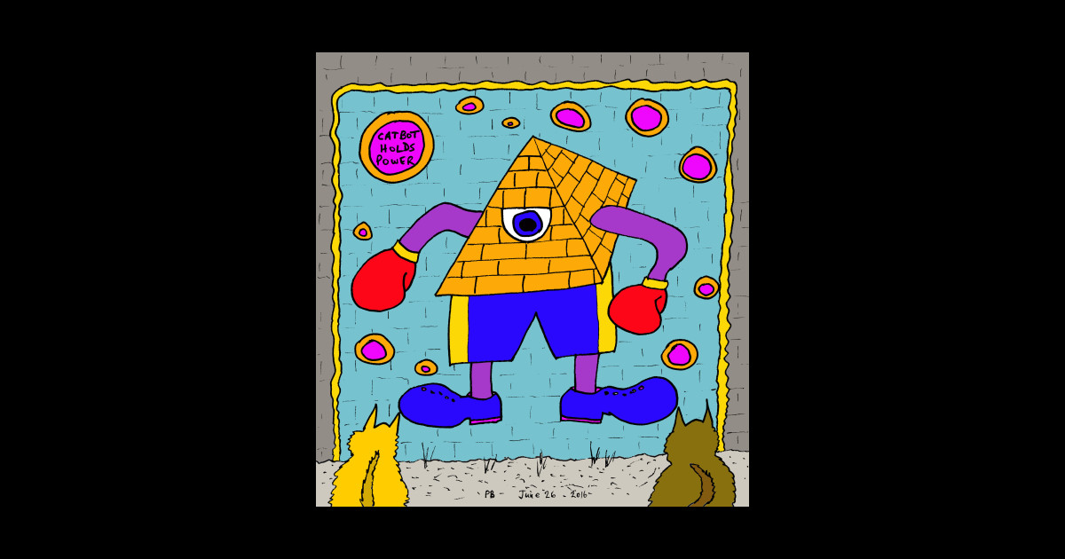 Pyramid Man graffiti #11 Fallowfield Loop - Louisas Ginger Nuts ...