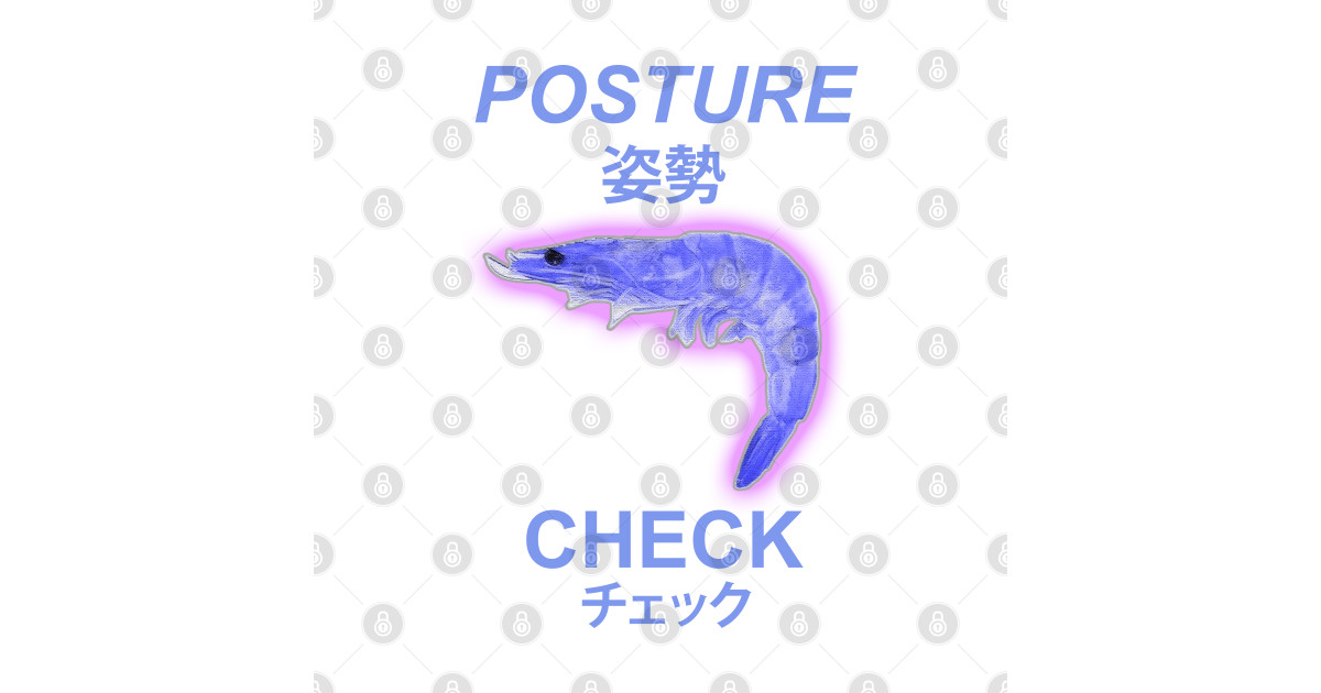 Posture check - Meme - T-Shirt | TeePublic