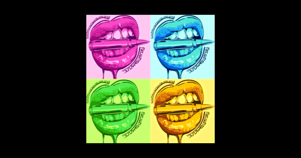 Lips // Bullet [artwork rapper] - POP-ART - Street Art - Sticker ...
