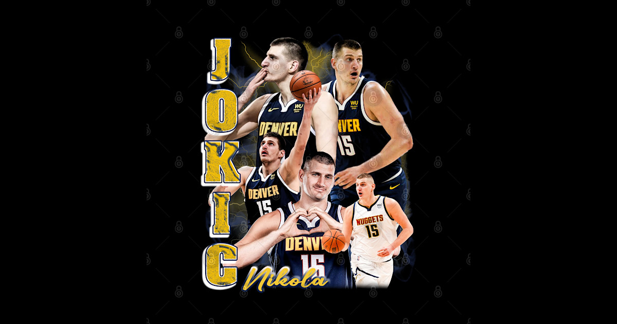 Nikola Jokic Retro Vertical - Nikola Jokic - Sticker | TeePublic