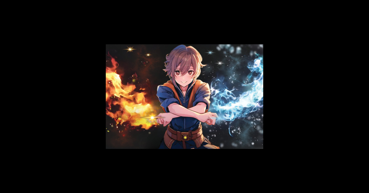 Elemental Prodigy: Fire & Ice Fusion - Anime And Manga - Sticker ...