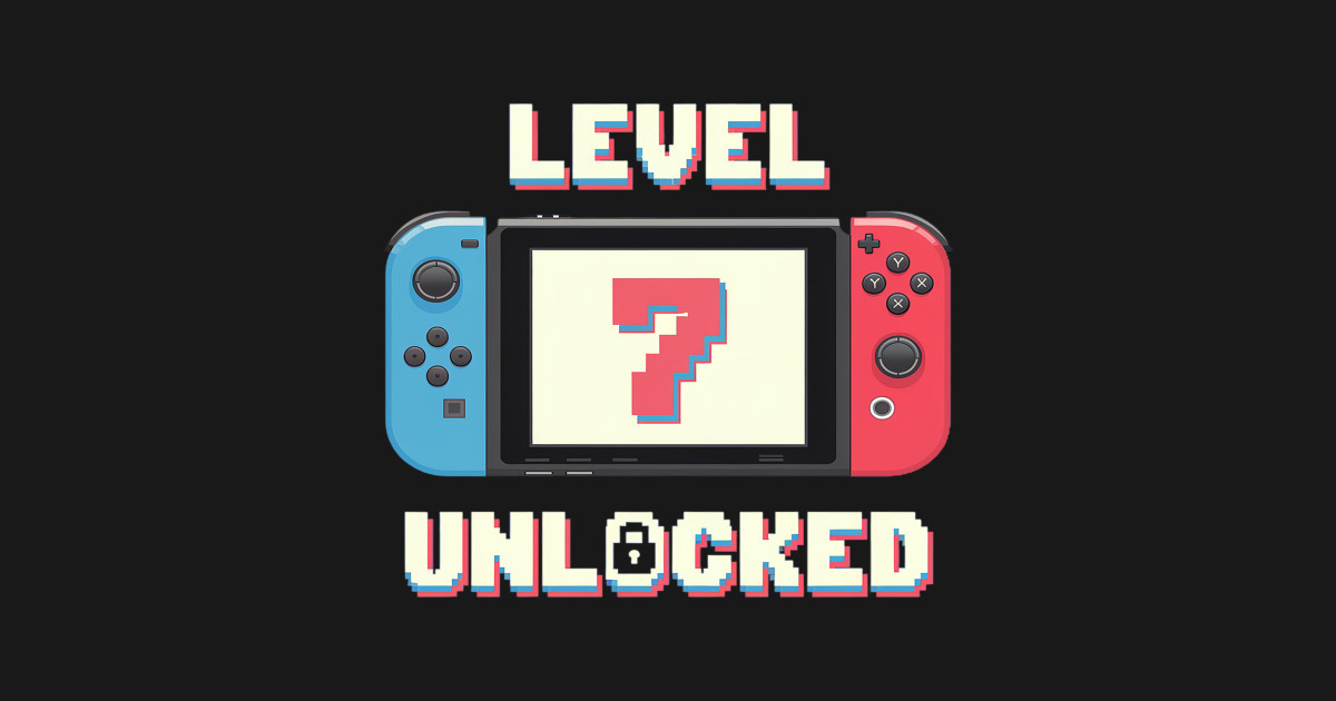 Time To Level Up 7 Unlocked 7th Birthday Boy Video Gamer - Time To ...