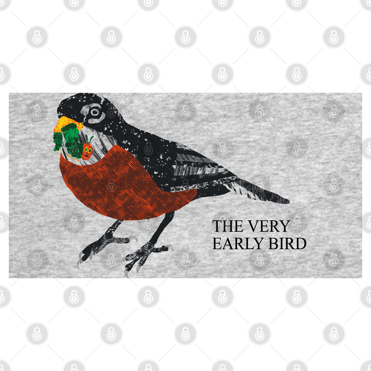 The Very Early Bird - Childrens Illustration - T-Shirt | TeePublic