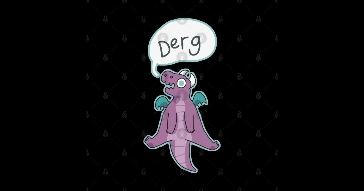Derg Dragon - Dragon - Sticker | TeePublic
