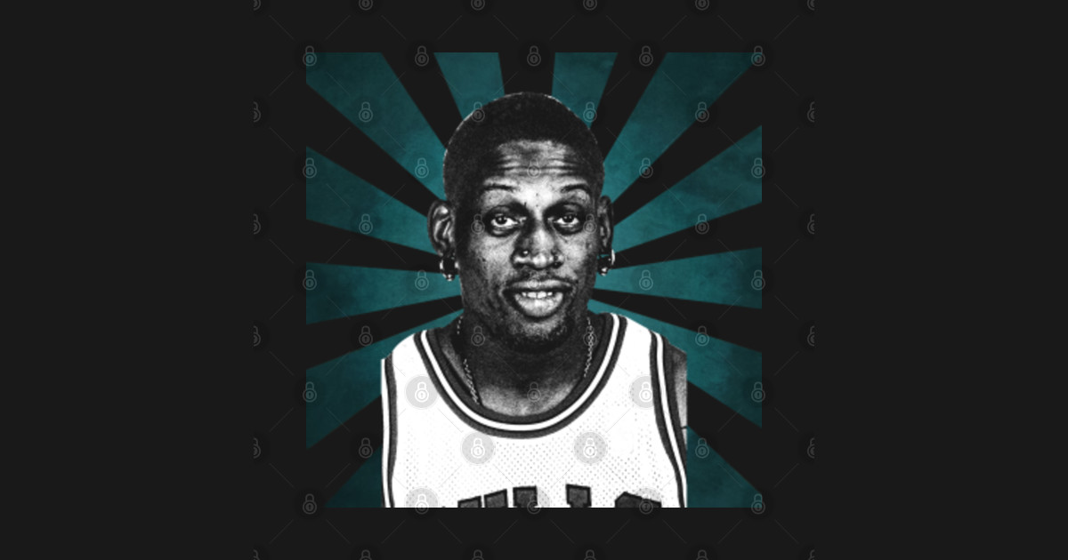 Dennis Rodman II Retro Pixel II 70s - Dennis Rodman - T-Shirt | TeePublic