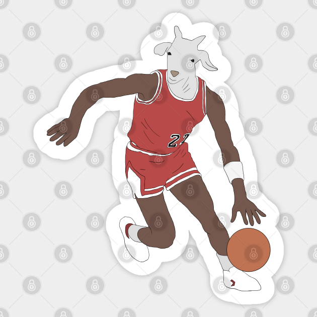 Michael Jordan, The GOAT - Michael Jordan - Sticker | TeePublic