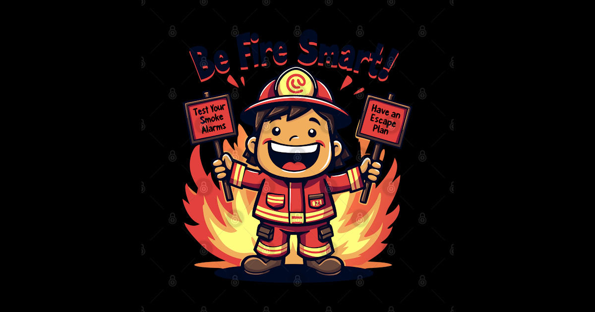 Be Fire Smart - Fire Safety Awareness for Kids - Fire Safety - Sticker ...