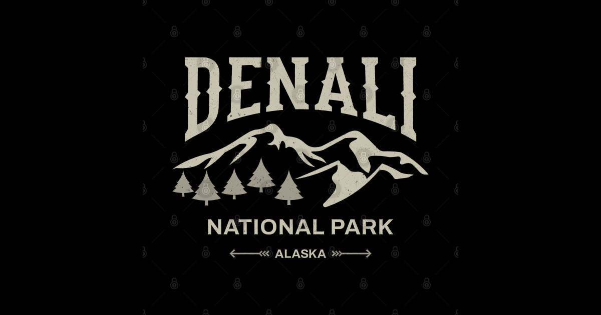 Alaska Mount Denali National Park - Denali National Park - Sticker ...