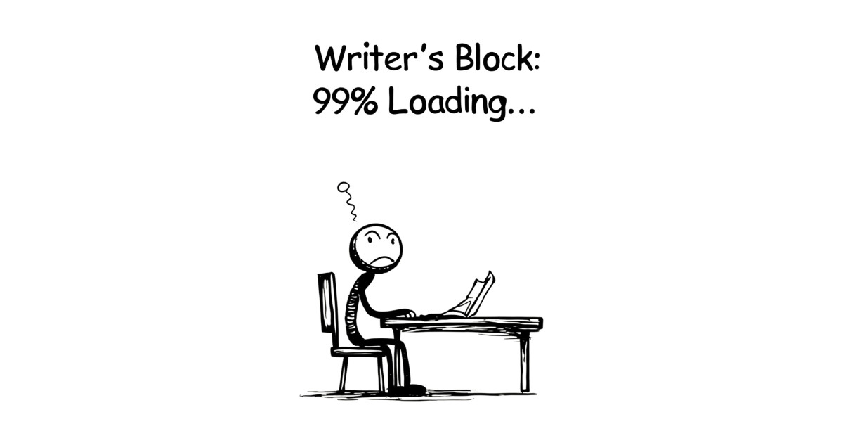 Stick Figure - The Writer - Minimalist Stick Figure - T-Shirt | TeePublic