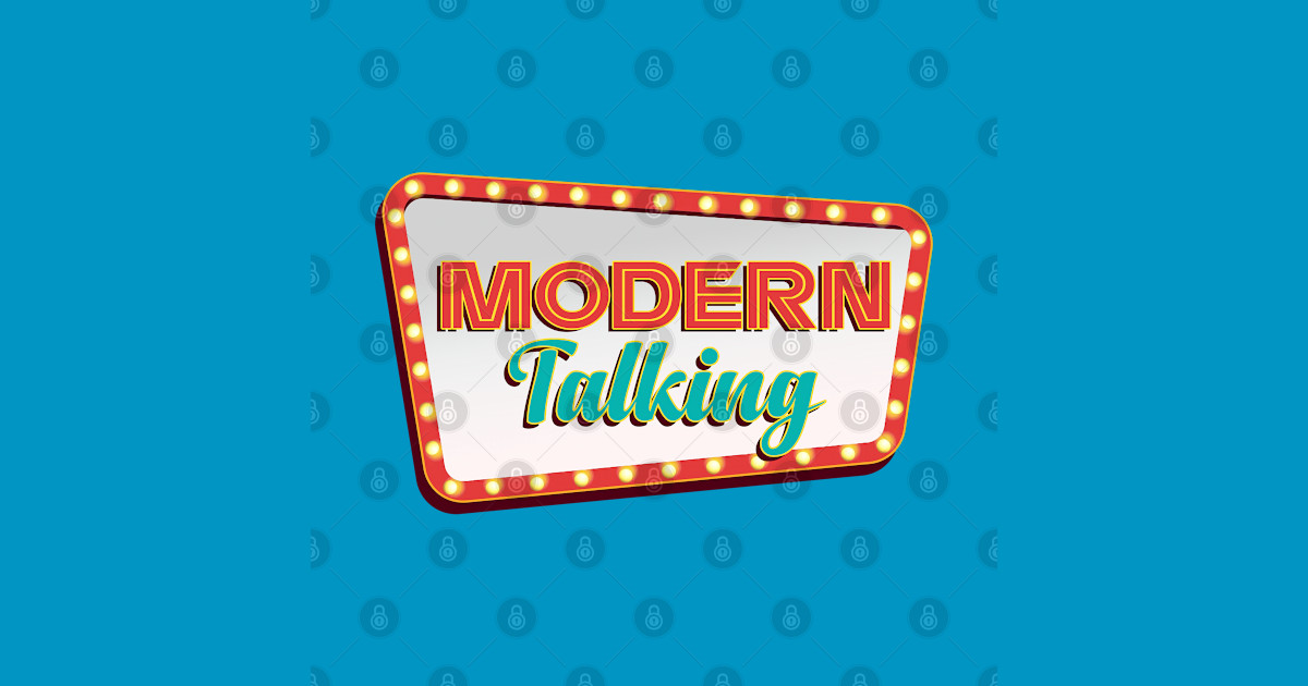 Modern Talking // Lightboard Style Typography Design - Modern Talking ...