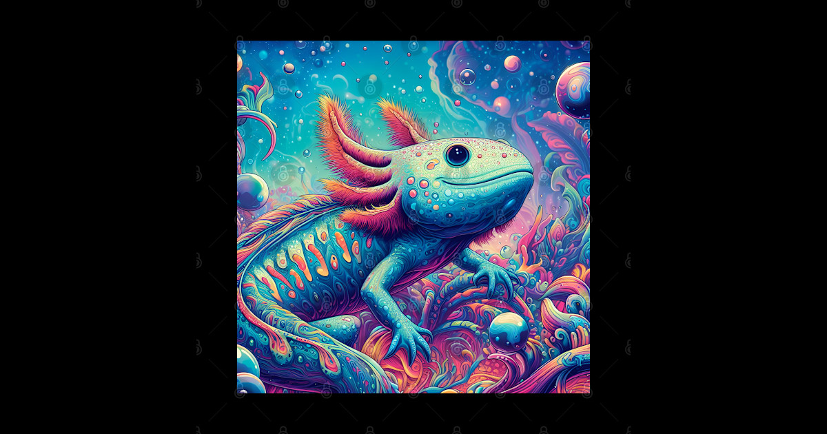 Axolotl Art #29 | Axolotl Lovers - Axolotl - Posters and Art Prints ...