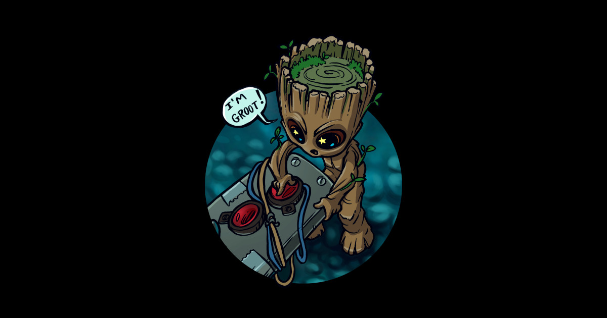 Don't Push That Button - Groot - Posters and Art Prints | TeePublic