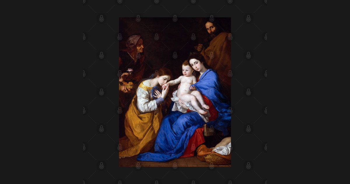 The Holy Family with Saints Anne and Catherine of Alexandria by Jusepe ...