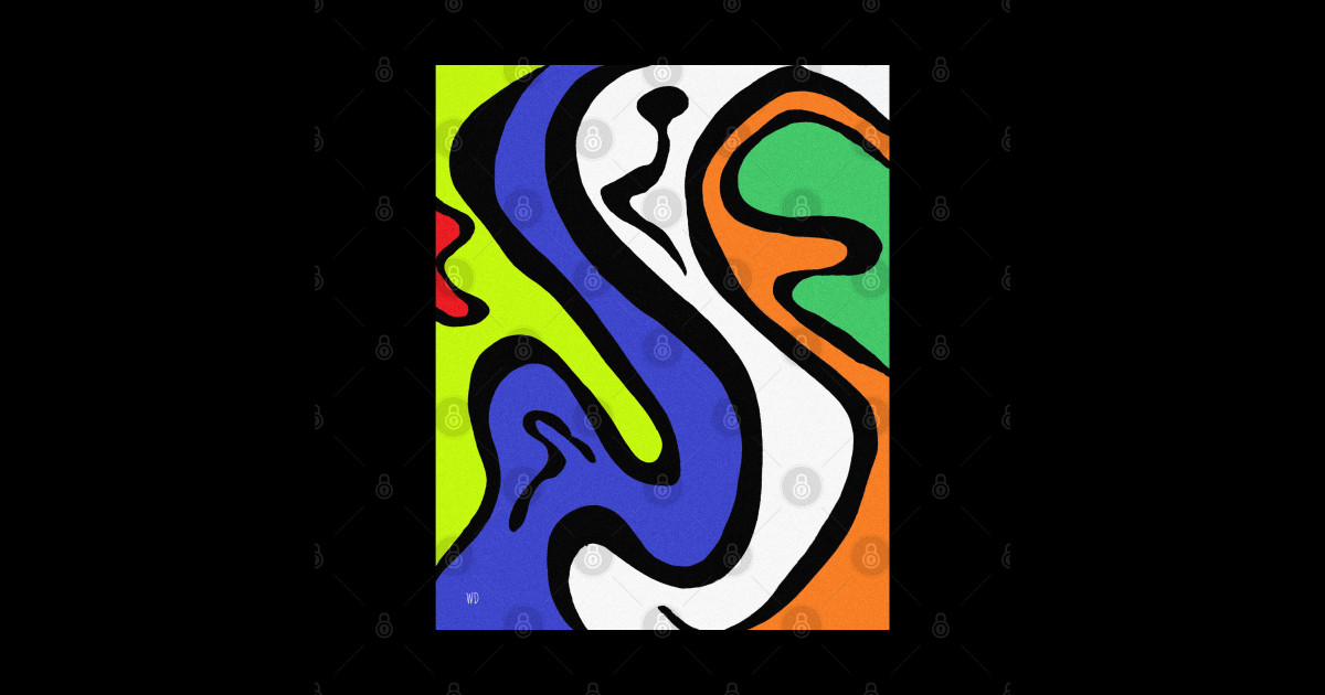 Meander - Retro - Meander - Sticker | TeePublic