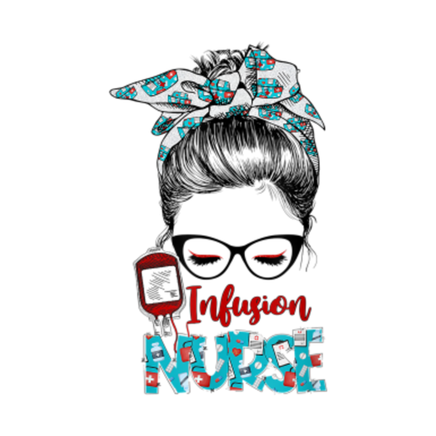 Infusion Nurse Life Messy Bun Hair Nursing Nurses Day Nurse Pillow