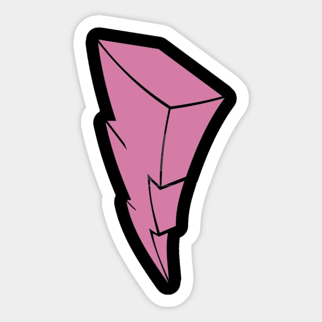 Pink Ranger Lightning Symbol - Pink Ranger Lightning Symbol - Sticker ...
