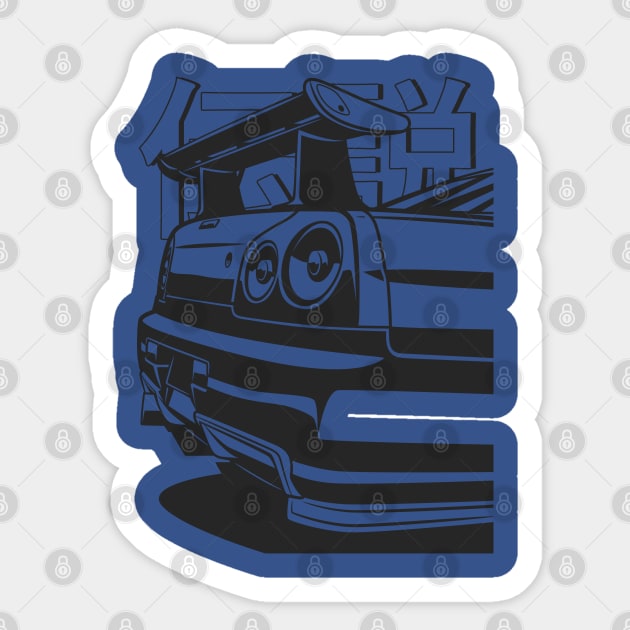 R34 GTR Skyline - R34 Skyline - Sticker | TeePublic