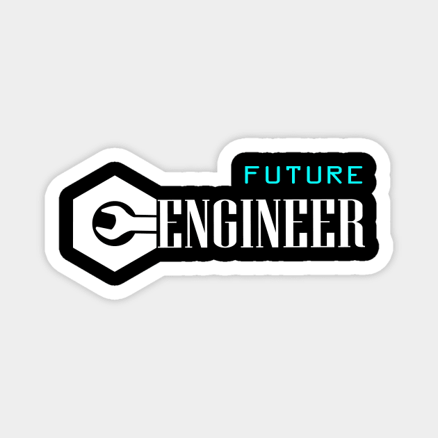 future engineer with text logo engineering - Future Engineer - Magnet | TeePublic