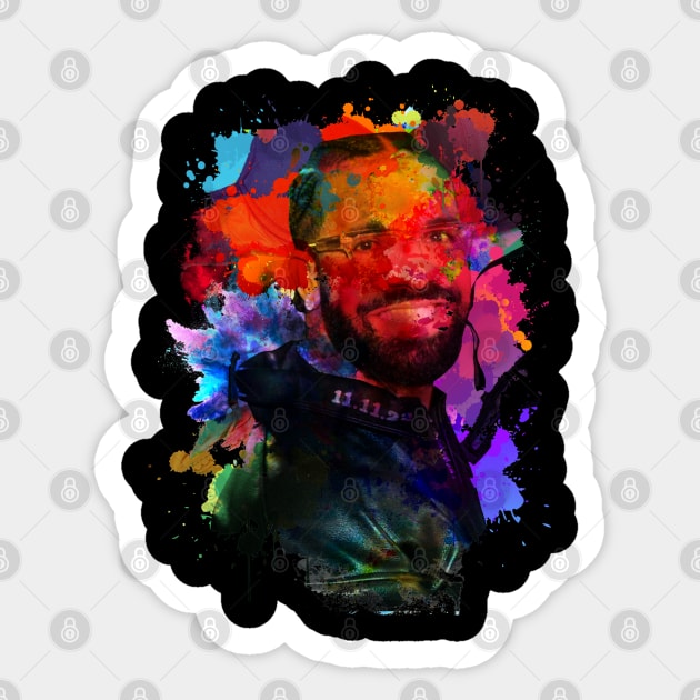Drake - Paint Splash Color - Drake - Sticker | TeePublic