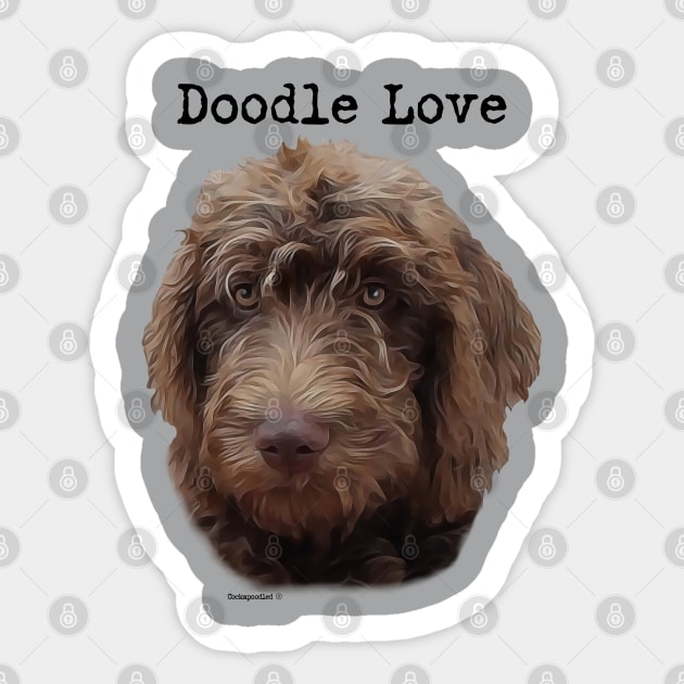 Doodle Dog Love - Doodle Dog - Sticker | TeePublic