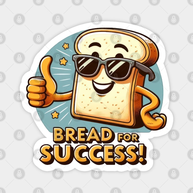 Bread For Success - Bread For Success - Magnet | TeePublic
