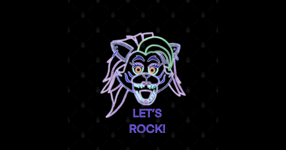 Neon Roxy - Fnaf - Sticker | TeePublic