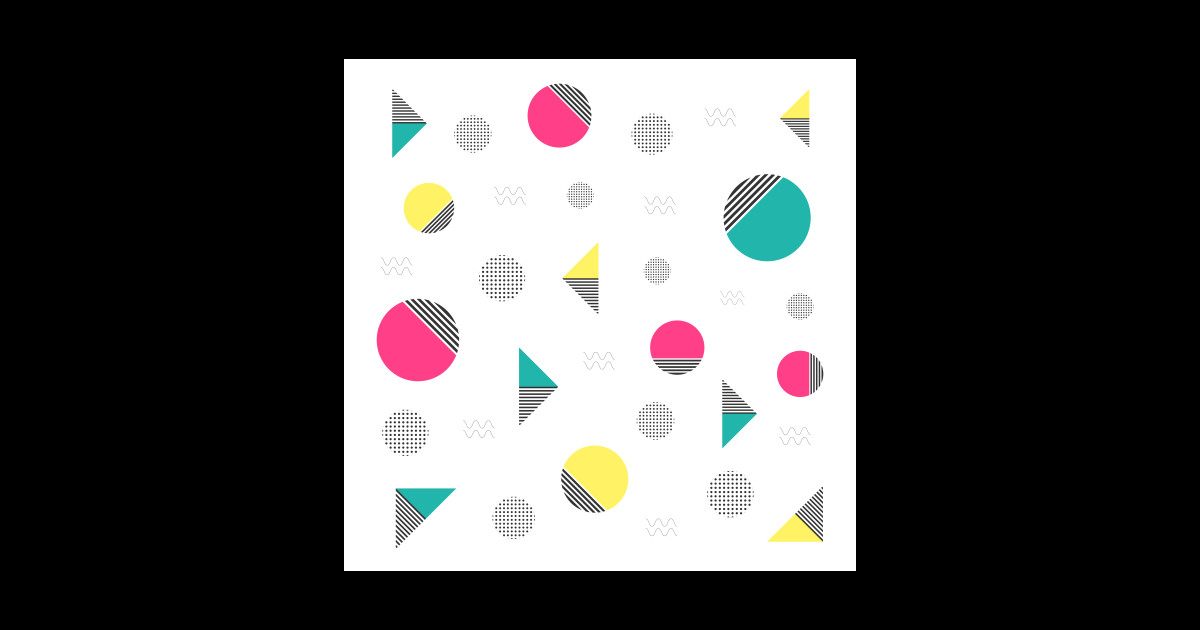 Fashion Geometric Elements Art Design - Geometrical Designs - Sticker ...