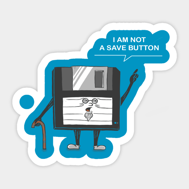 Floppy Disk - Floppy Disk - Sticker | TeePublic