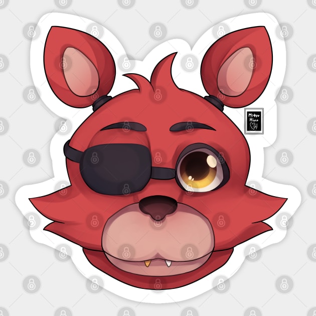 Foxy FNAF Icon - Fnaf - Sticker | TeePublic