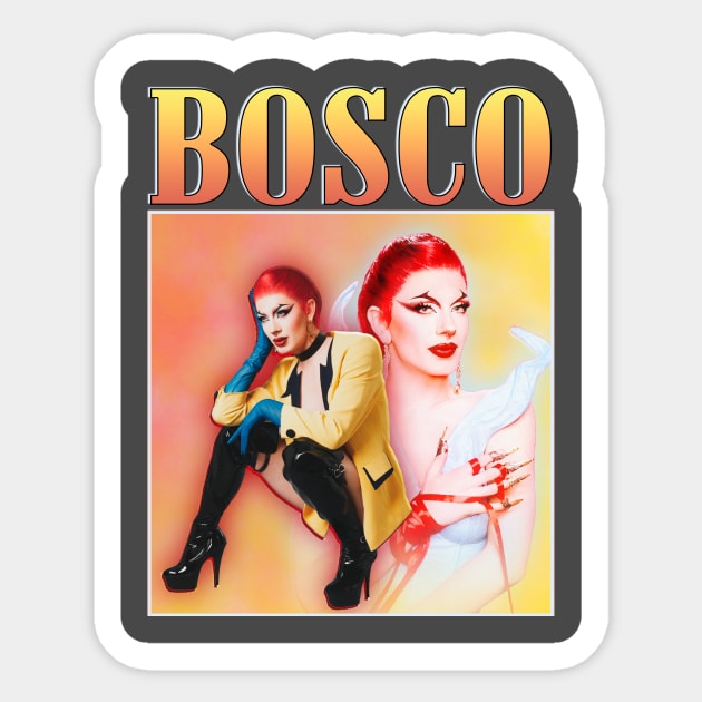 Bosco retro vintage design - Drag Queen - Sticker | TeePublic