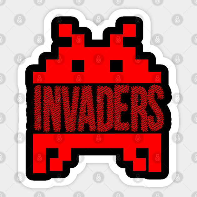 Space Invaders - Gamer - Sticker | TeePublic
