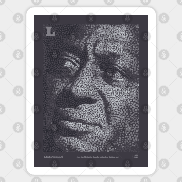 B(L)UES - Lead Belly - 2/5 - Lead Belly - Sticker | TeePublic