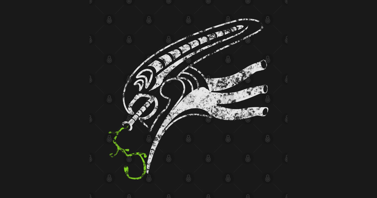 Alien Viking Prow Beast - White and Acid Edition - Vikings - T-Shirt ...