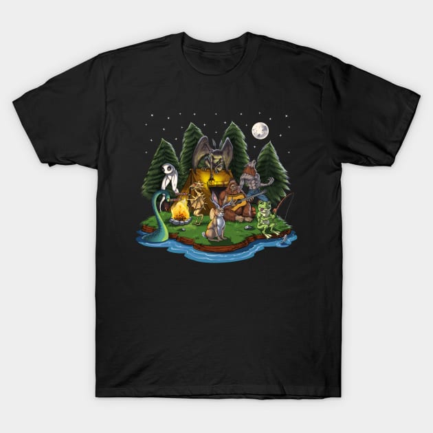 Cryptids Camping - Cryptid - T-Shirt | TeePublic