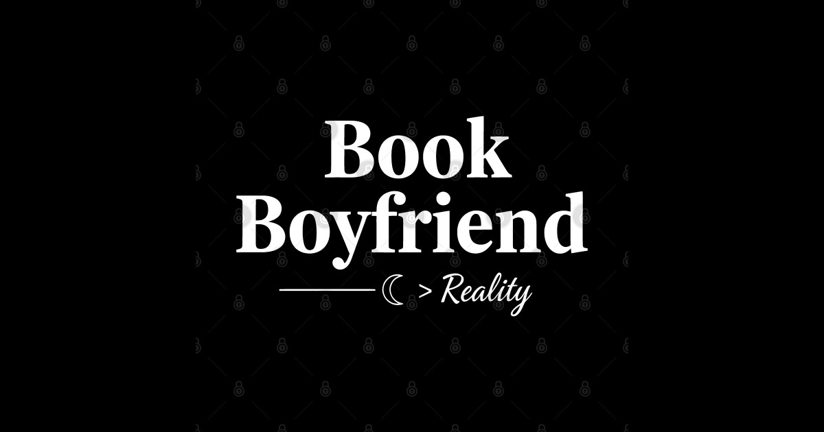 Book Boyfriend Better Than Reality Minimalist Book Lover Quote ...