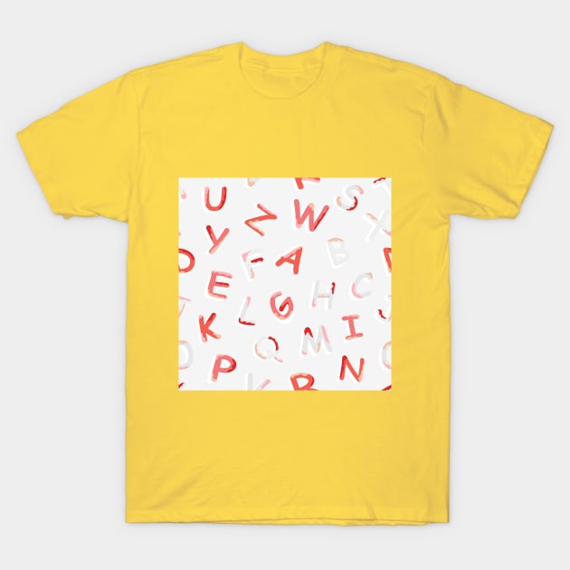 Alphabet letter pattern - Alphabet Letters - T-Shirt | TeePublic