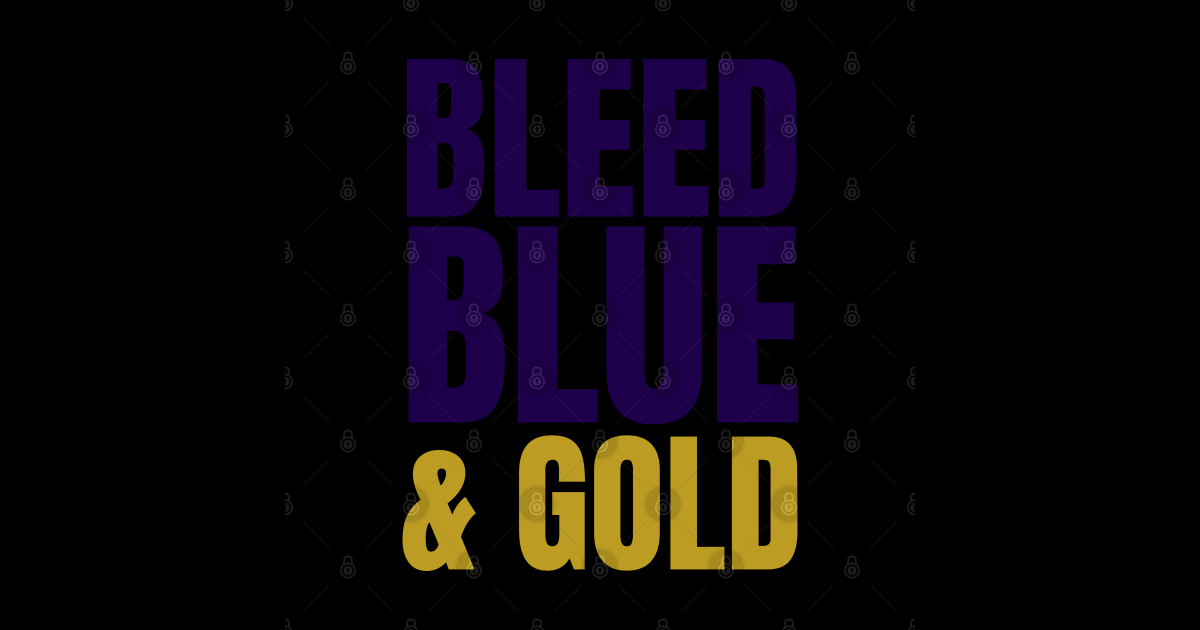We Bleed Blue And Gold - We Bleed Blue And Gold - Sticker | TeePublic