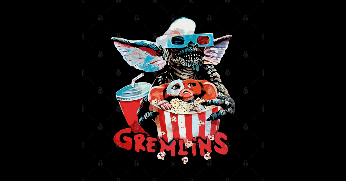 Gremlins Watch a Movie - Gremlins - Sticker | TeePublic