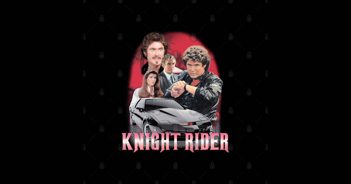 KITT and Michael Knight - Knight Rider - Sticker | TeePublic