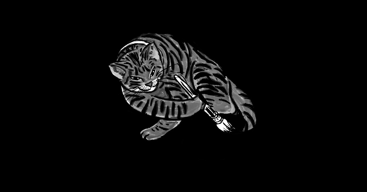 Self Portrait Cat - Super Ces - Sticker | TeePublic