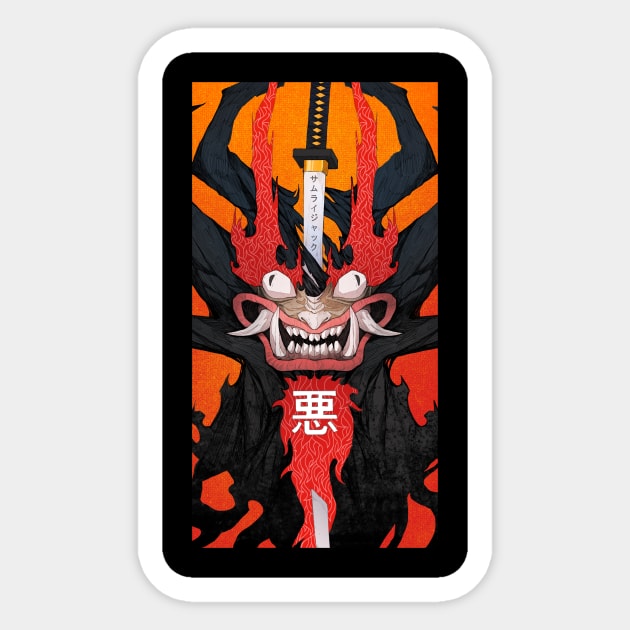 Samurai jack Aku - Samurai Jack - Sticker | TeePublic