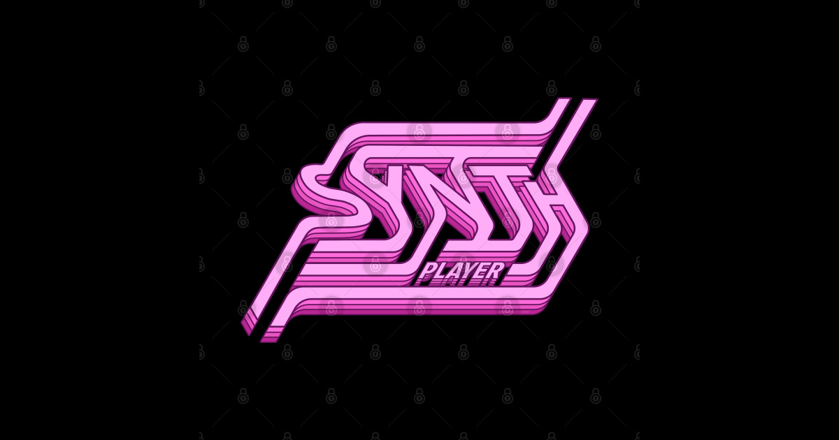 Synth player - Synthesizer - Sticker | TeePublic