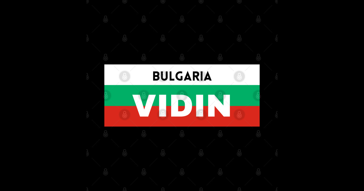 Vidin City in Bulgarian Flag - Bulgarian Flag - Magnet | TeePublic
