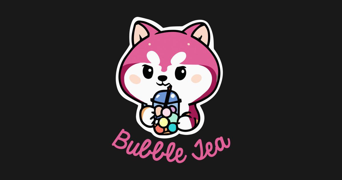 Husky Bubble Tea Dog Owner Retro Funny Dog - Husky - T-Shirt | TeePublic