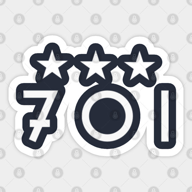 The 701 Area Code Design - Area Code - Sticker | TeePublic