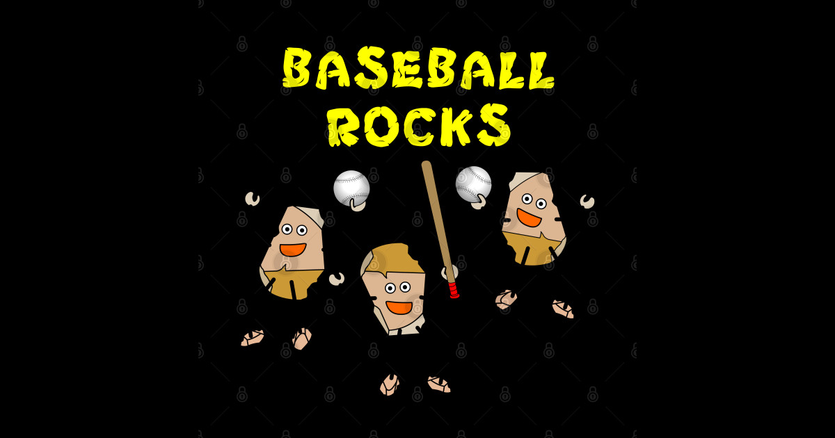 Baseball Rocks - Baseball - Sticker | TeePublic
