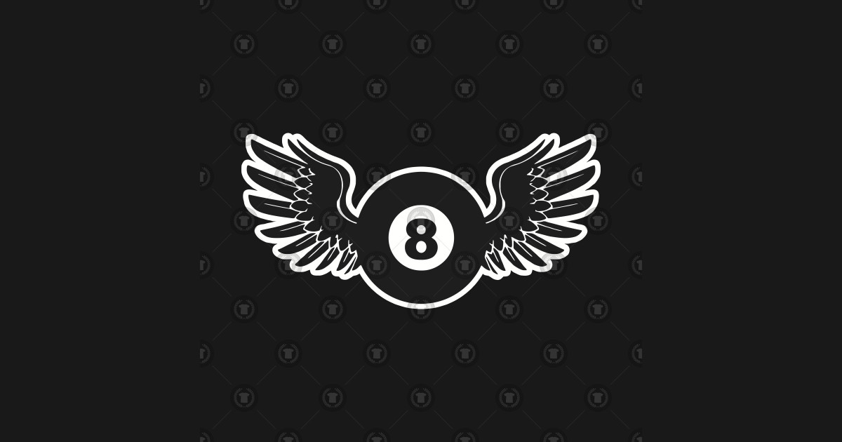 FLYING 8 BALL - Flying 8 Ball - Sticker | TeePublic
