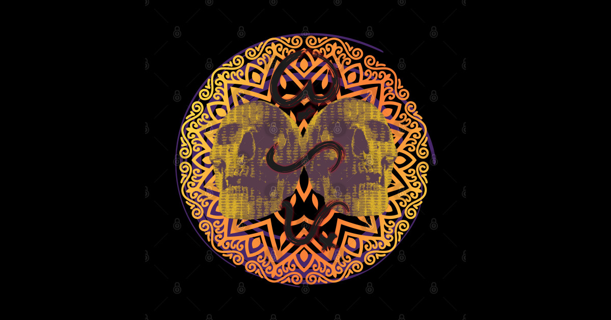 Skull Colored Mandala Baybayin word 'Buhay' (life) - Philippines Flag ...