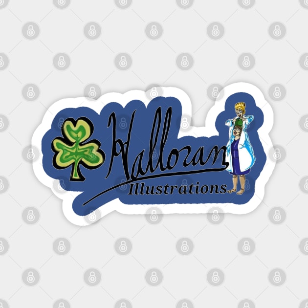 Halloran Illustrations logo - Logo - Magnet | TeePublic