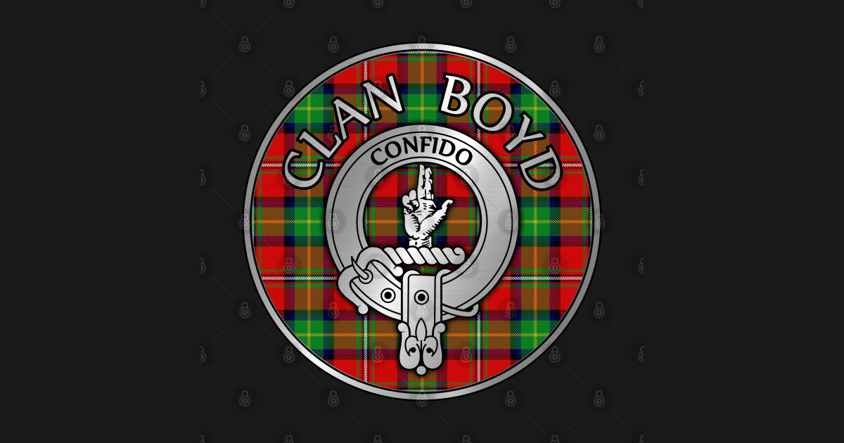 Clan Boyd Crest & Tartan - Boyd - T-Shirt | TeePublic